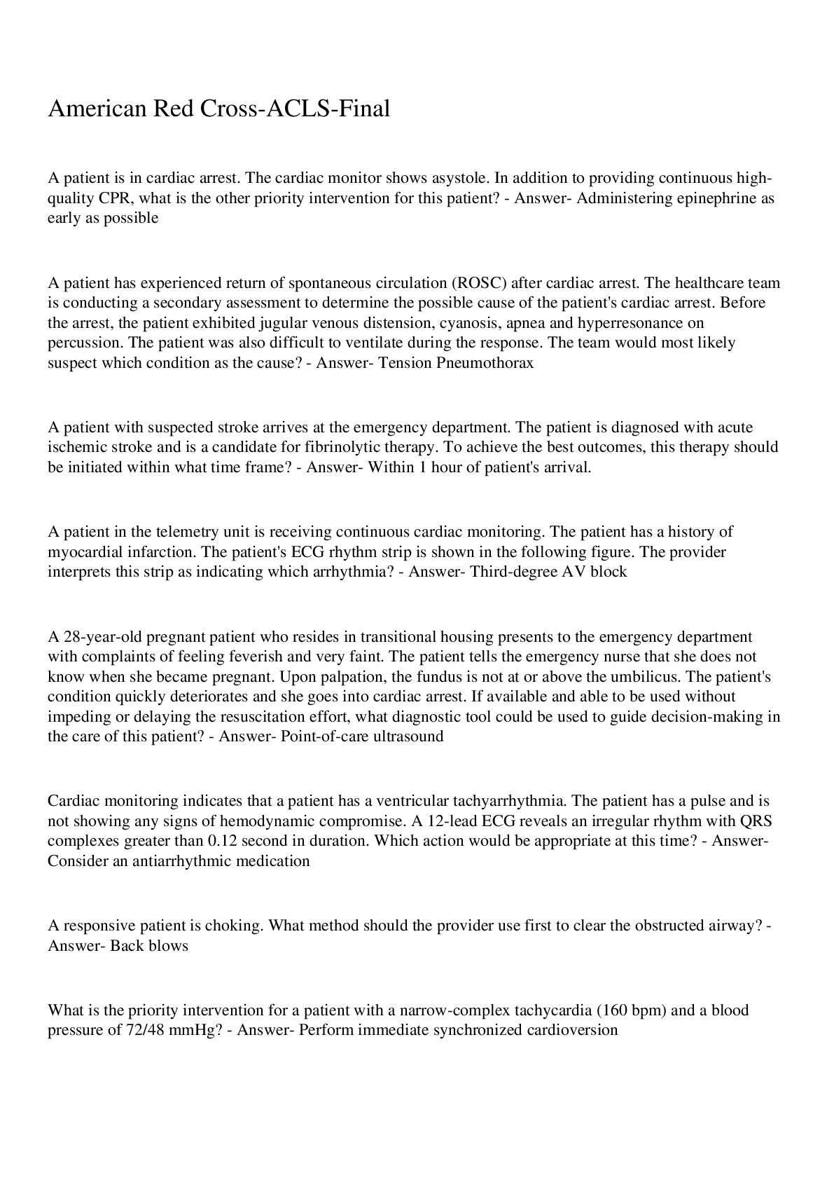 American Red Cross-ACLS-Final - Scholarfriends