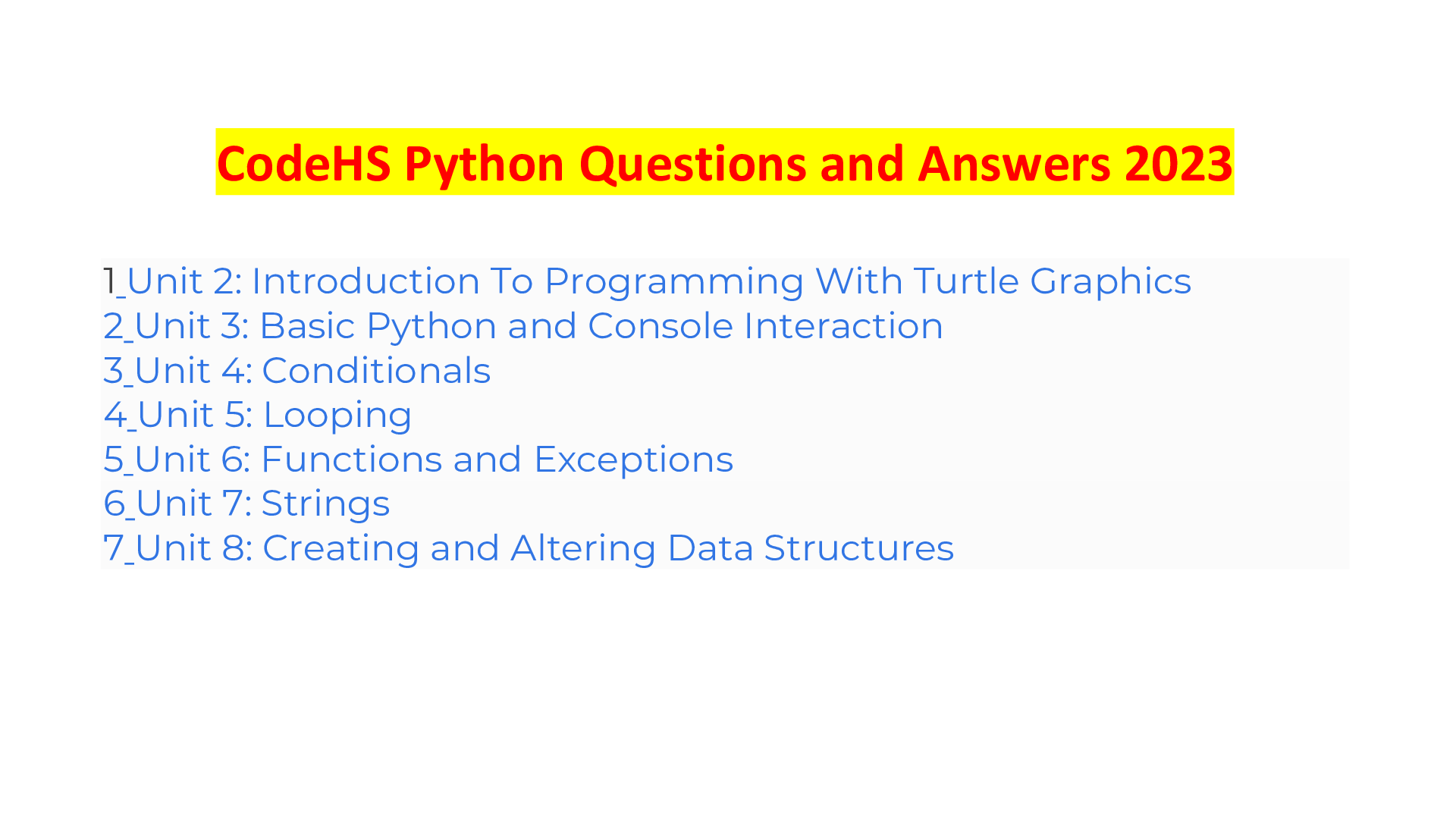 CodeHS Python Questions and Answers 2023 - Scholarfriends CodeHS Python Questions and Answers 2023 - Scholarfriends