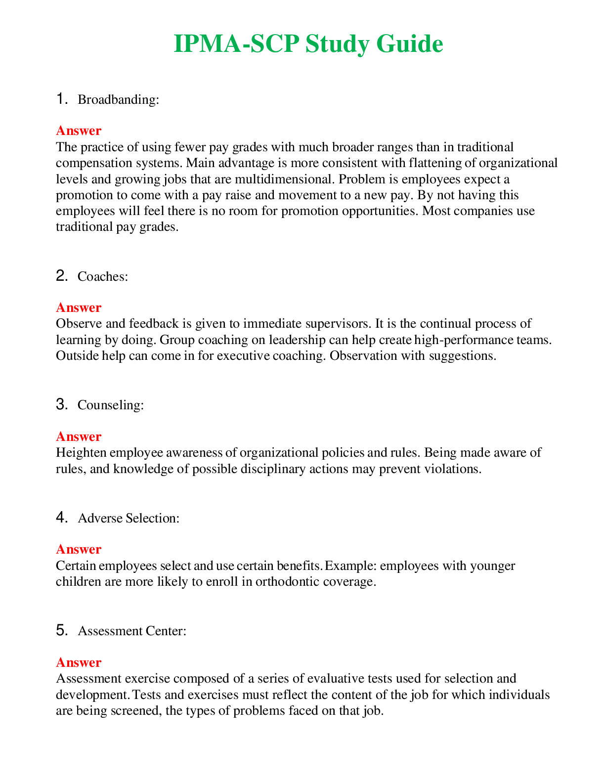 IPMA-SCP Study Guide (Latest 2024) Questions With Complete Grade A+ ...