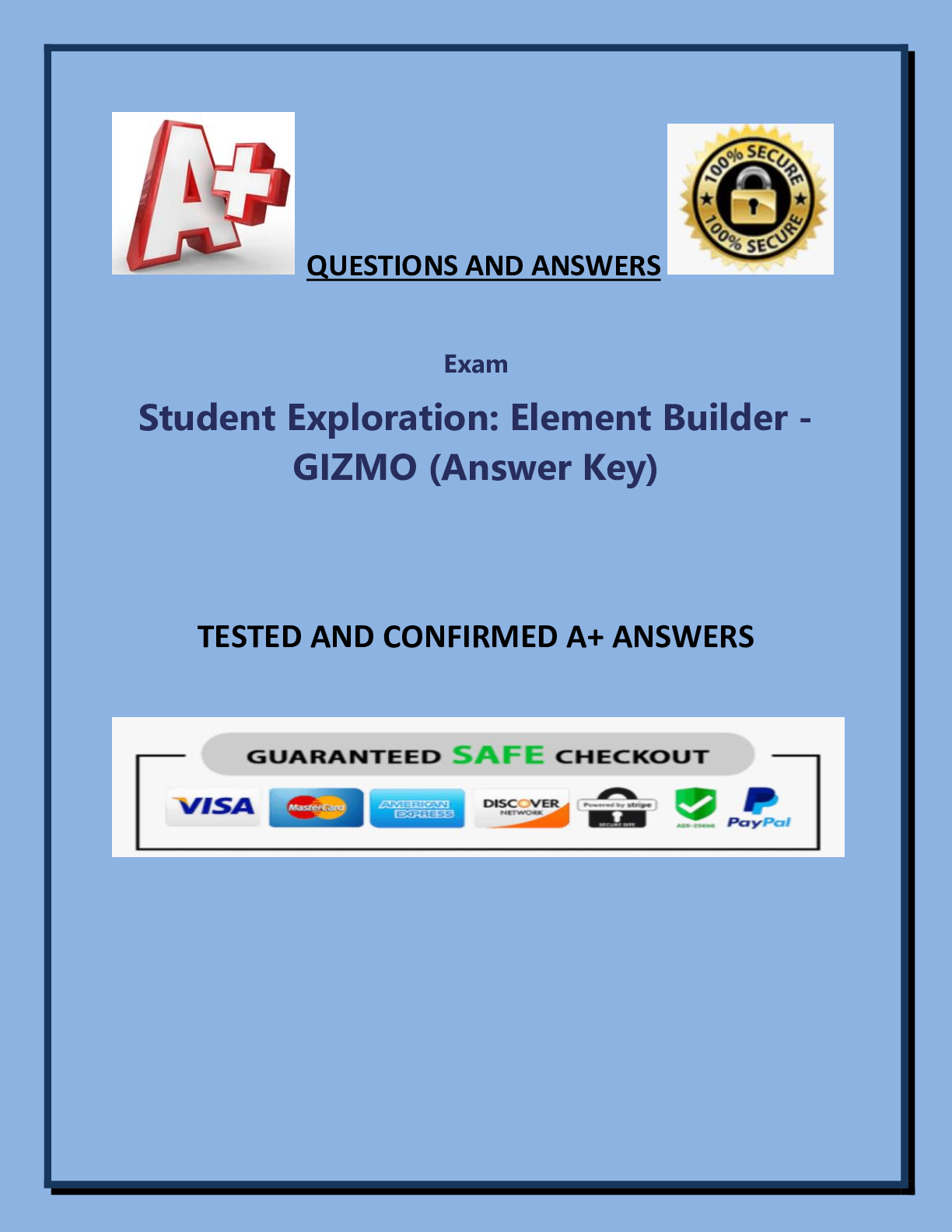 Student Exploration Element Builder GIZMO - Browsegrades Student Exploration Element Builder GIZMO - Browsegrades