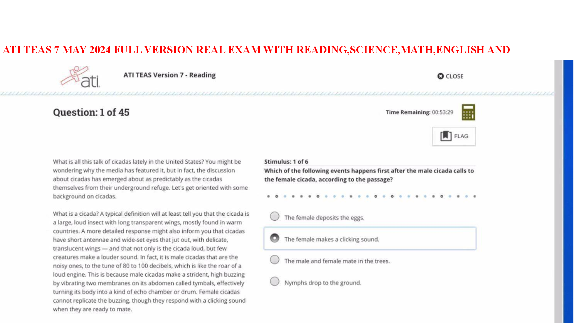 Comprehensive Review of the ATI TEAS 7 Exam | All Subjects: Reading ...