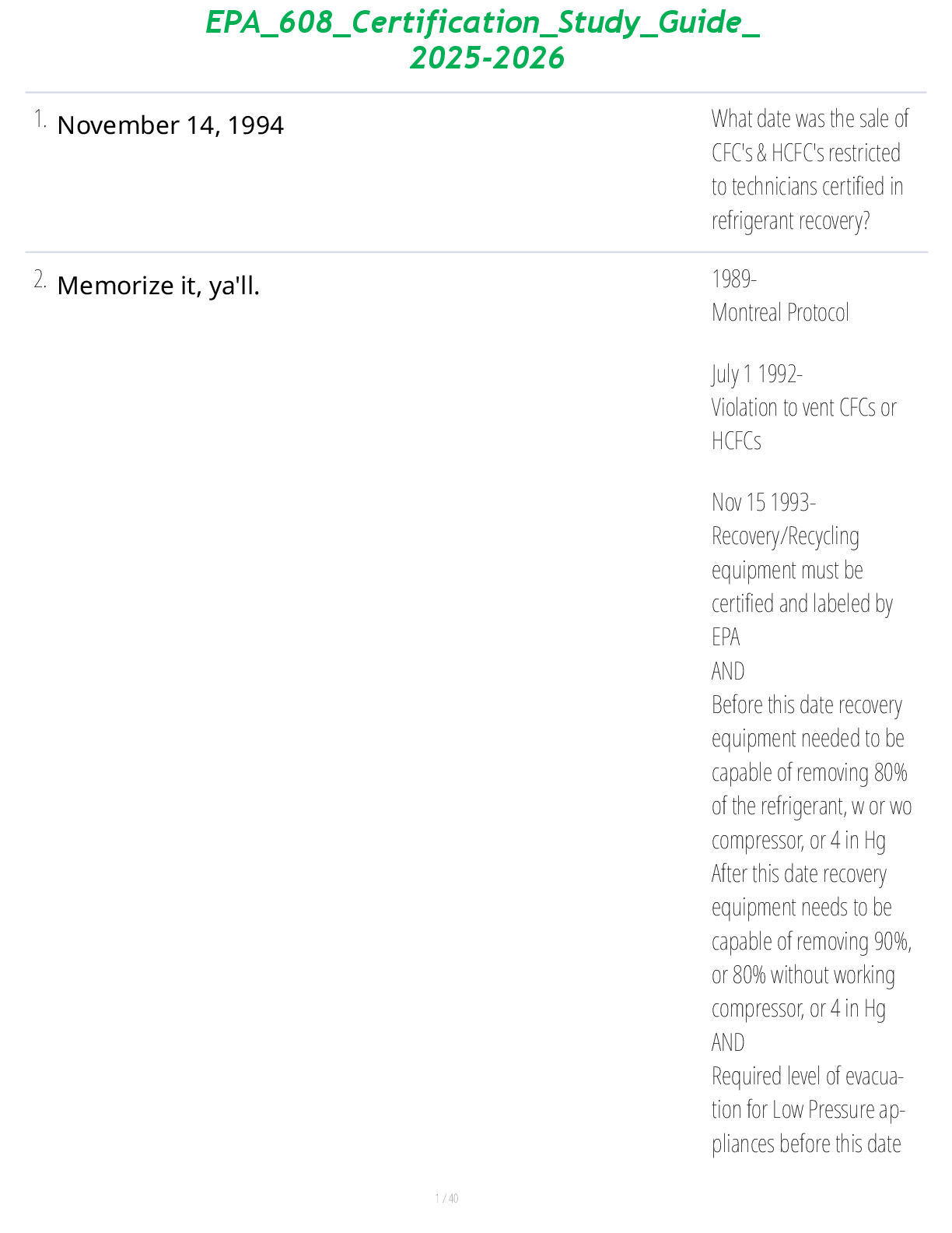 EPA 608 Certification Study Guide 2025 - Scholarfriends