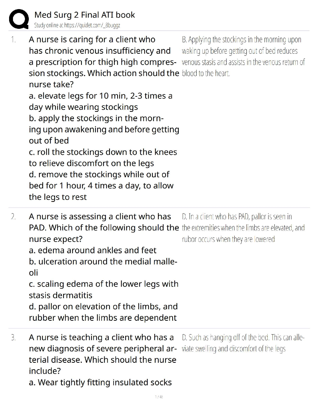 Med-Surg II Final Exam / ATI Book 2025 / Complete Study Guide & NCLEX Practice / Score 100% ...