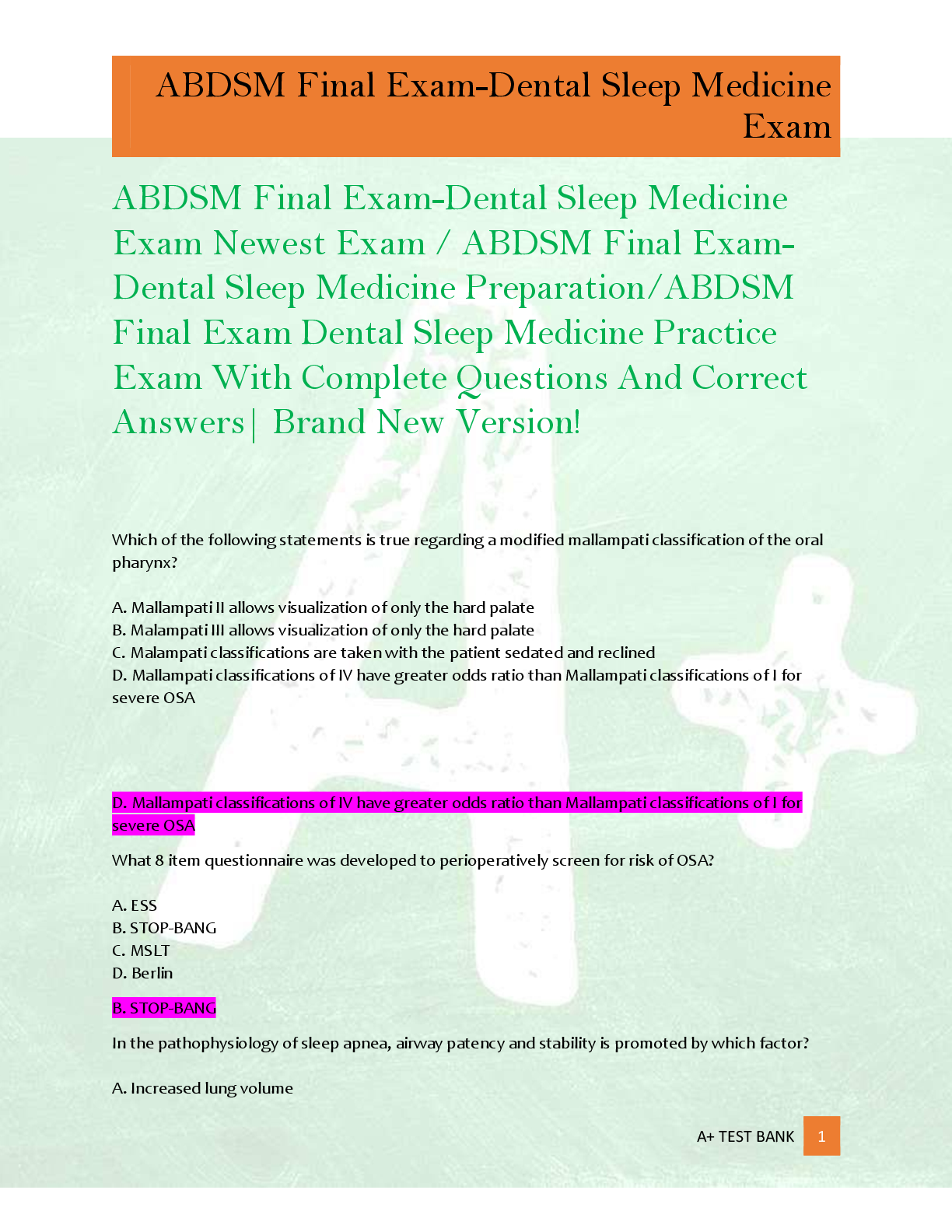 USMC CACO EXAM WITH COMPLETE ANSWERS - Scholarfriends