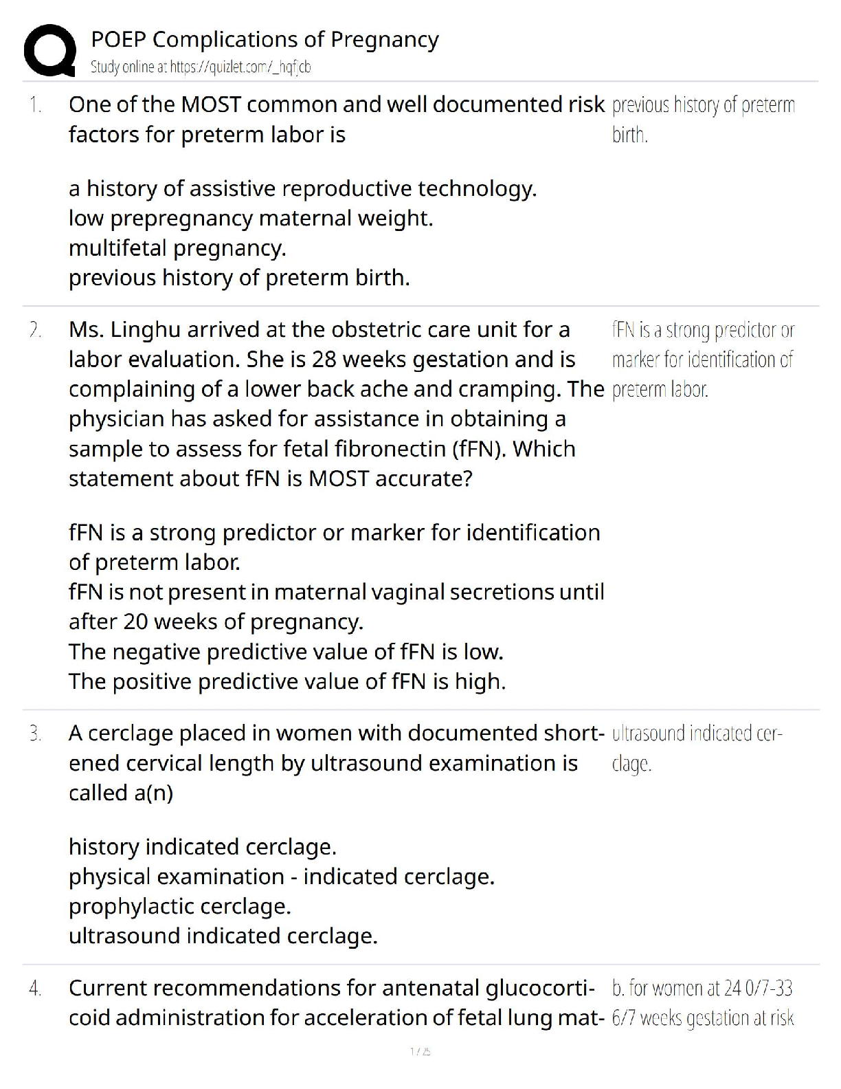 POEP Complications of Pregnancy / Score 100% / New Version 2025 Update ...