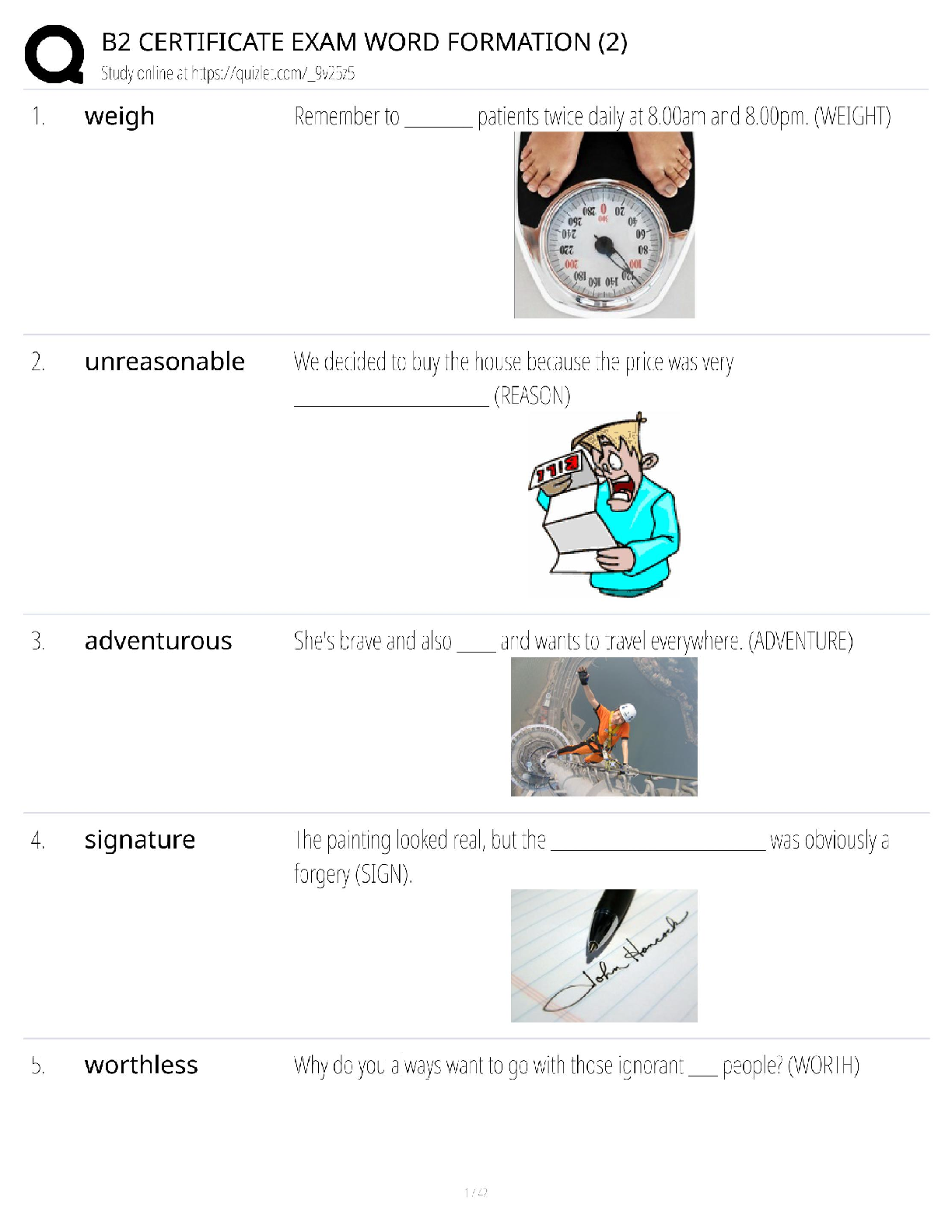 B2 Certificate Exam / Word Formation Practice Test 2 / 2025 Update ...