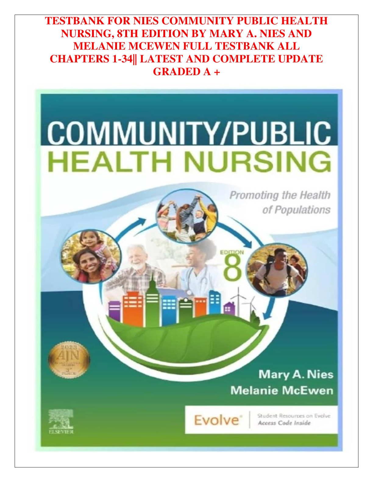 TEST BANK FOR NIES COMMUNITY PUBLIC HEALTH NURSING, 8TH EDITION BY MARY ...