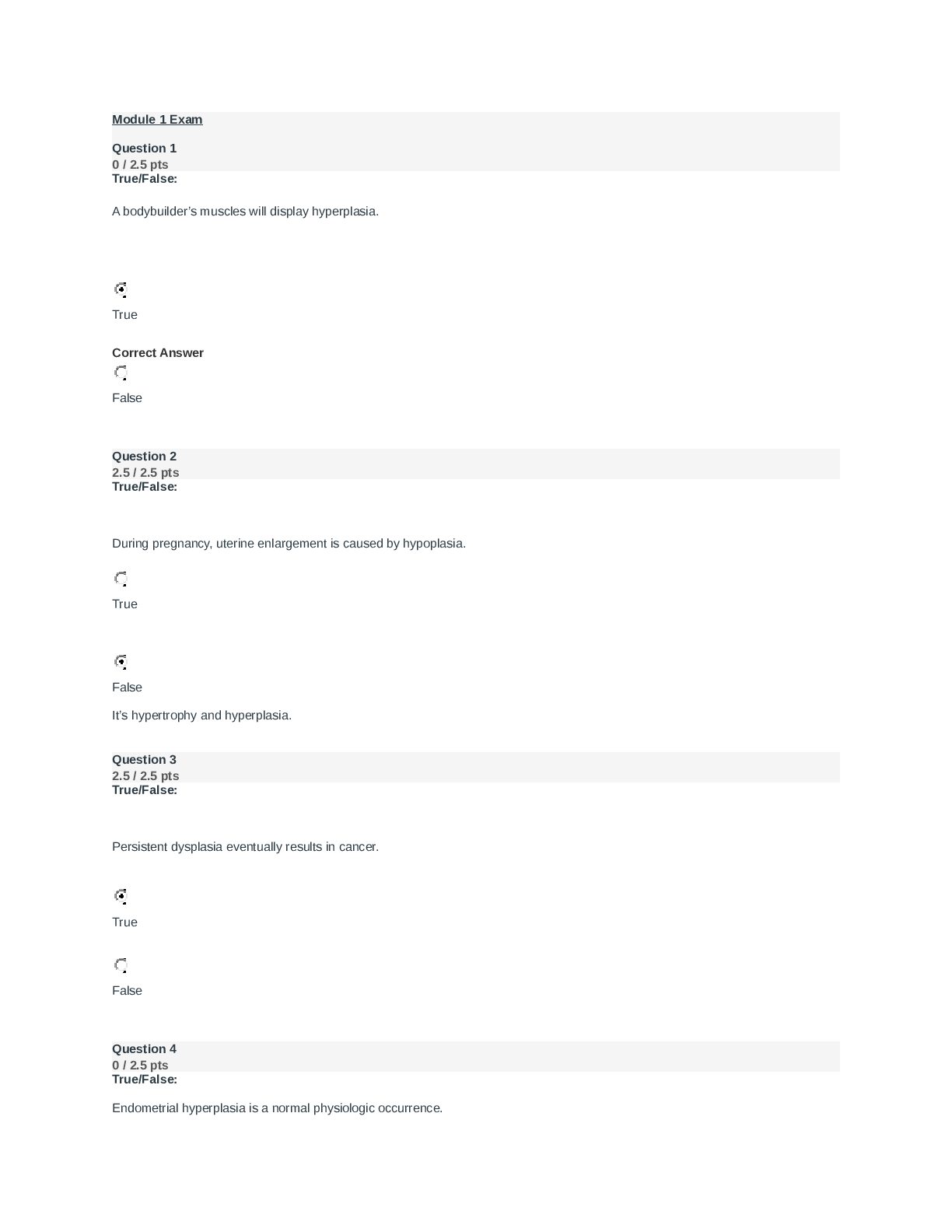 Pathophysiology NURS 231 exam MODULE 1 TO MODULE 10 QUESTIONS WITH ...