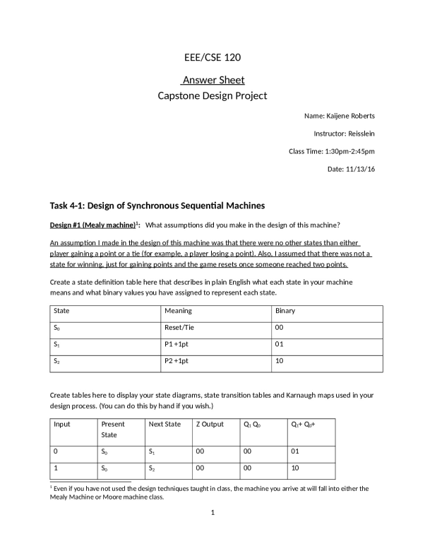 Capstone Template Arizona State University CSE 120