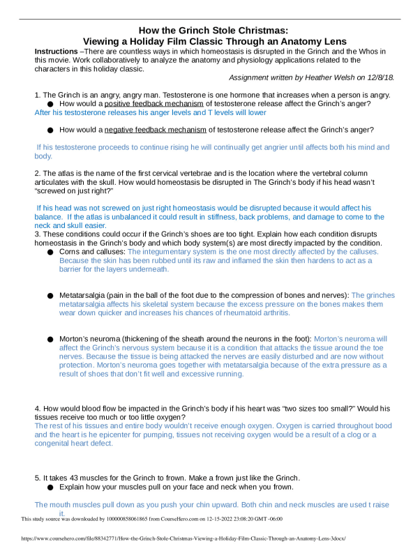 How the Grinch Stole Christmas- Viewing a Holiday Film Classic Through ...