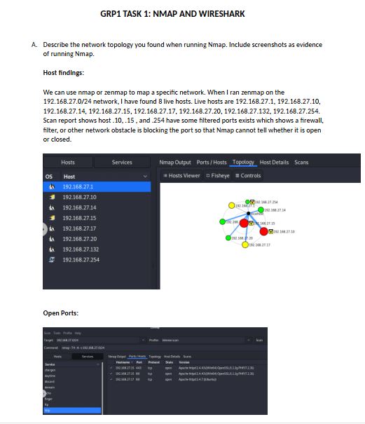 Western Governors UniversityCYBER C844 GRP1 TASK 1: NMAP AND WIRESHARK
