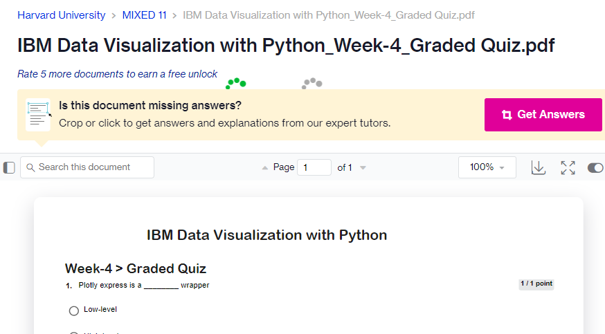 IBM Data Visualization with Python_Week-4_Graded Quiz