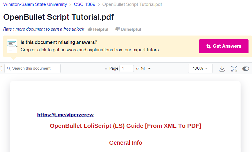 Open Bullet LoliScript (LS) Guide [From XML To PDF] General Info