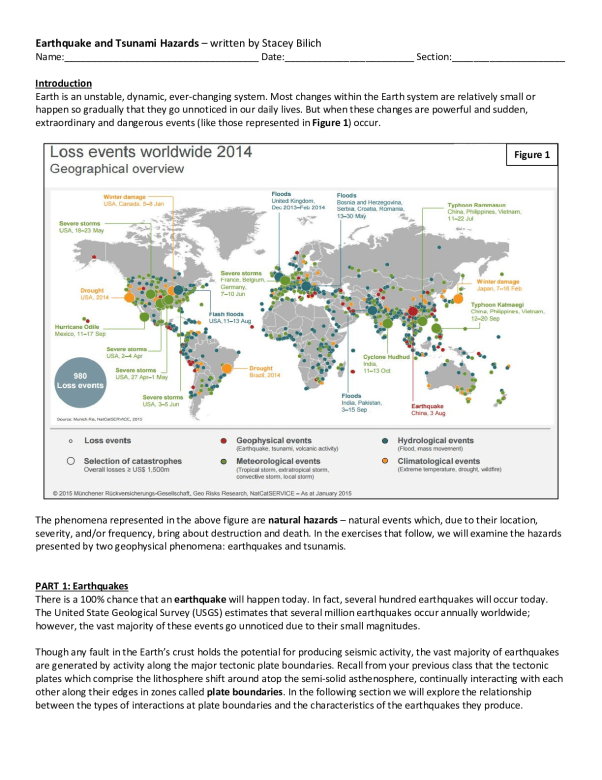 ESII_LAB_2_Earthquake_and_Tsunami_Hazards.pdf Tarrant County College ...