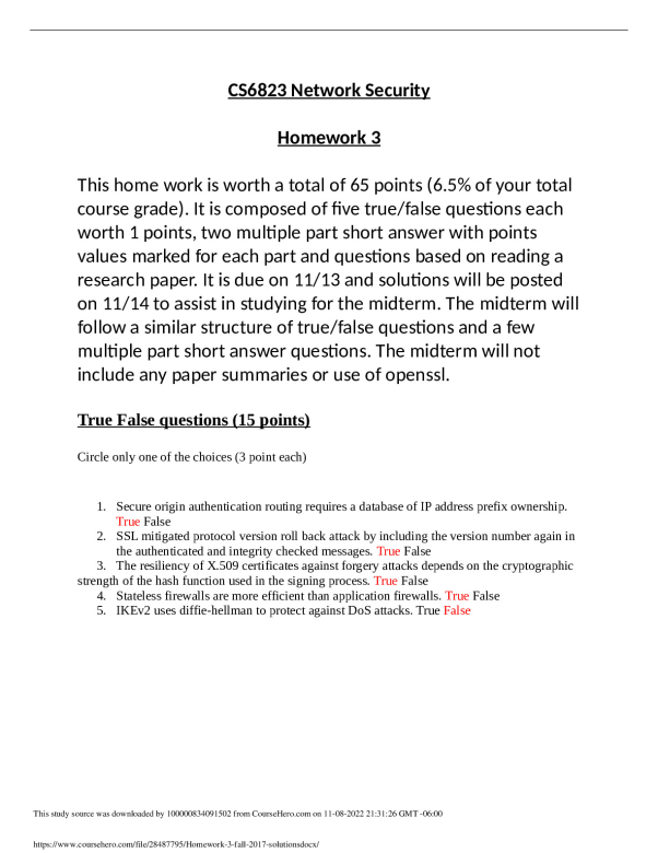 Homework 3 fall 2017 solutions New York University CSCI-SHU MISC