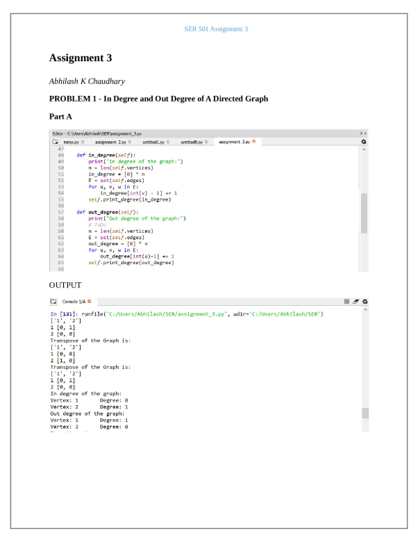SER 501 Assignment 3 Arizona State University SER 501
