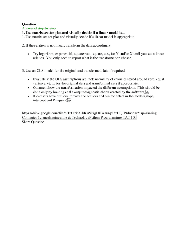 University of the Fraser Valley STAT STAT 100 1. Use matrix scatter ...