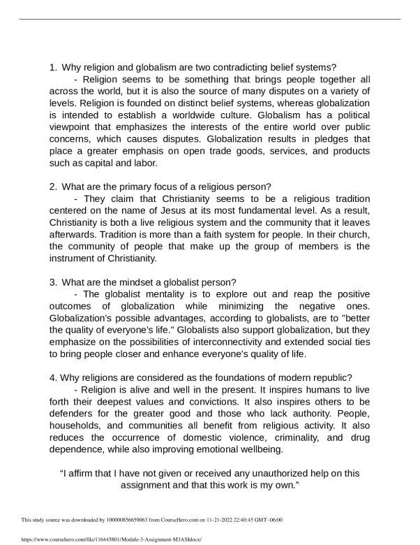 Module 3 Assignment - M3ASI Divine Word College of Calapan ENGLISH 123