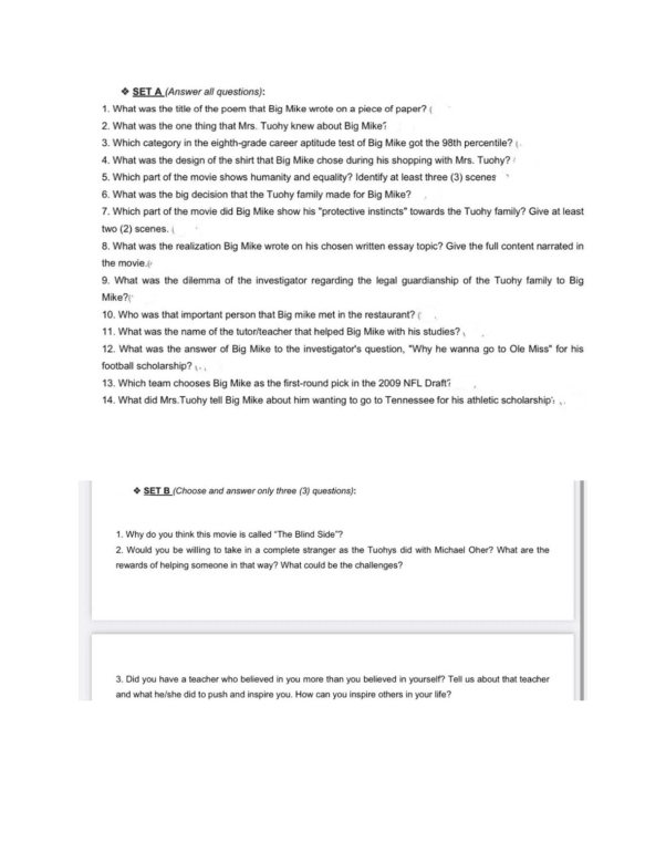 ENGS 224 1. What was the title of the poem that Big Mike wrote on a ...