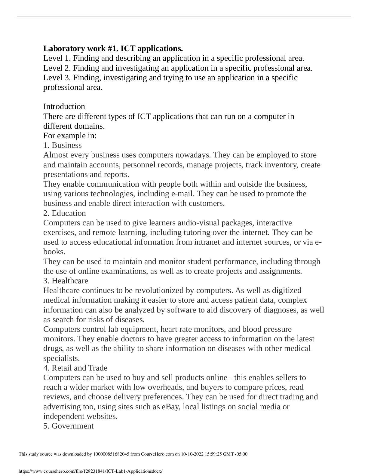 ICT Lab1 _ Applications.docx Helpful Unhelpful St. Augustine's ...