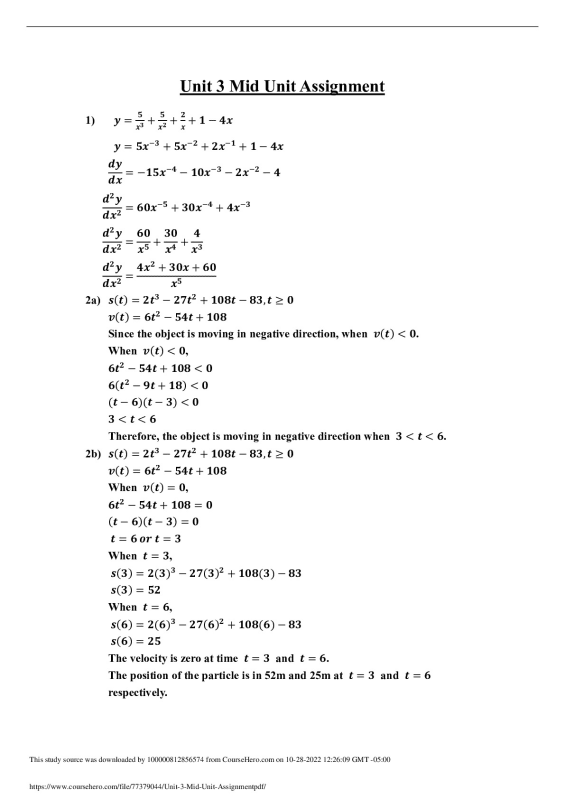 Unit 3 Mid Unit Assignment