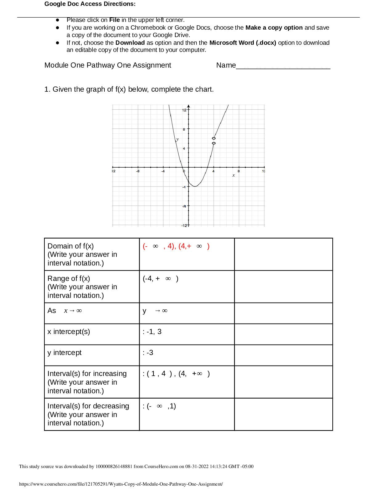 MATH 101 Discreet Honors. Wyatts_Copy_of_Module_One_Pathway_One_Assignment