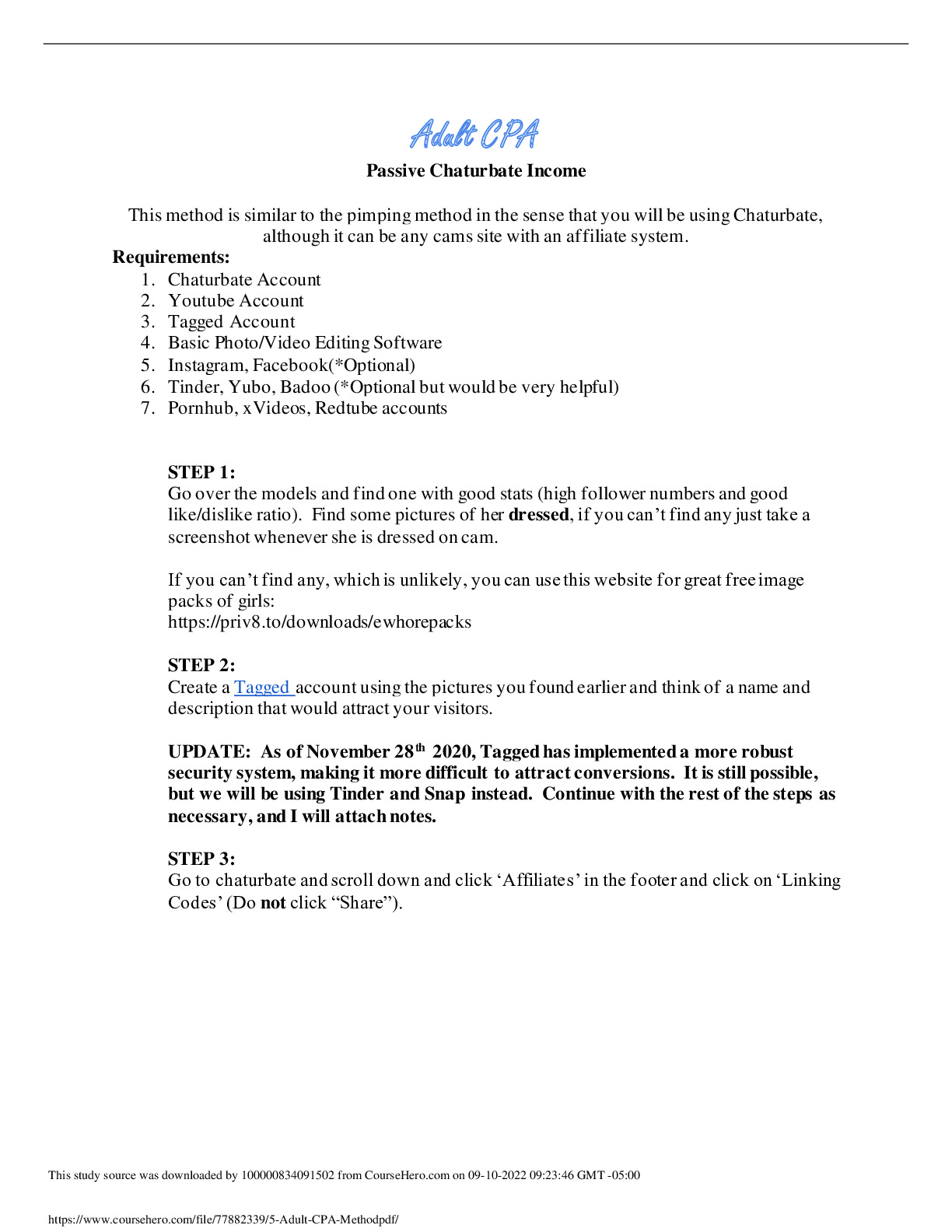 5 - Adult CPA Method. University of Michigan ECON 1002