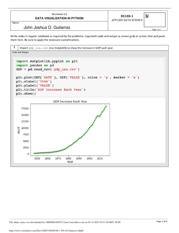DS100-1 WS 2.6 Gutierrez, JJ. Mapúa Institute of Technology DS 100-1