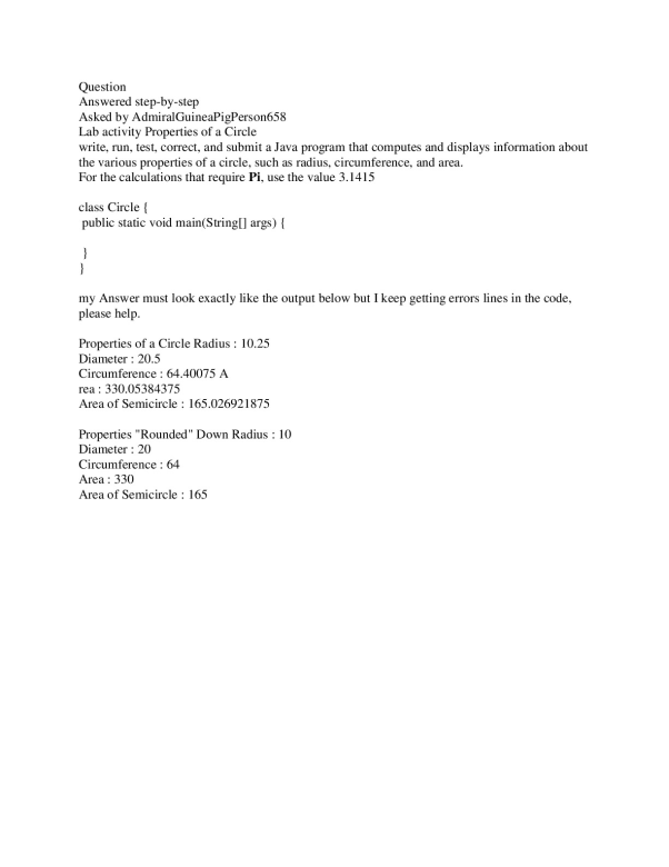 write, run, test, correct, and submit a Java program that computes and ...