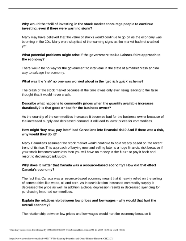 The_Roaring_Twenties_and_Dirty_Thirties_Handout_CHC2D7 Victoria Park ...