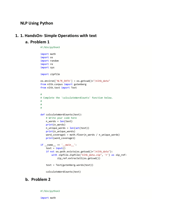NLP_Using_Python. Malla Reddy College of Engineering & Technology CSE AI