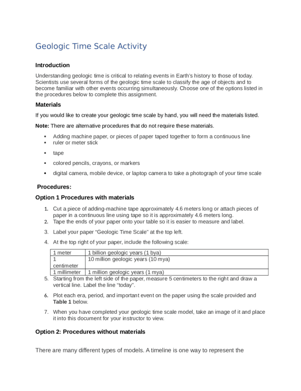 geologic_time_scale_activity Florida Virtual School ENGLISH 1 01.09