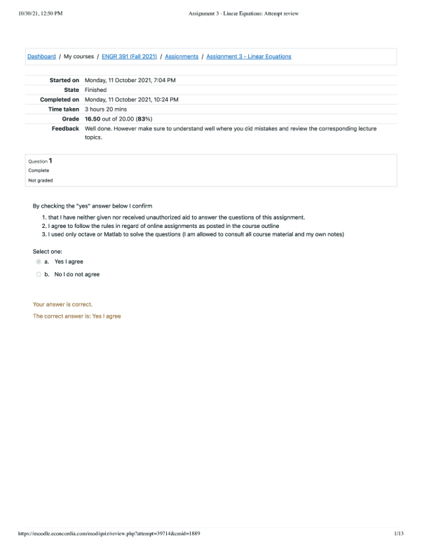 Assignment 3 - Linear Equations_ Attempt review.