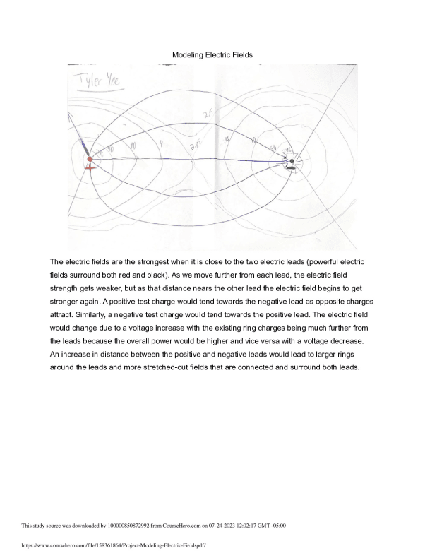 Project_ Modeling Electric Fields Troy High School SCIENCE Physic