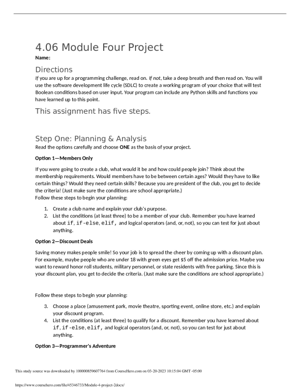 4.06 Module Four Project