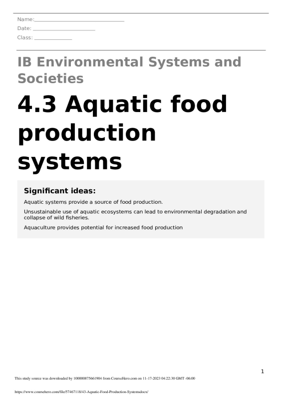 4.3 Aquatic food production systems