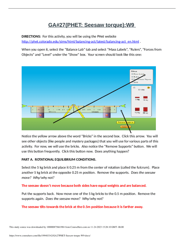 GA#27(PHET: Seesaw torque):W9