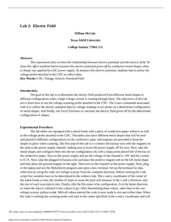 Lab 2_ Electric Field