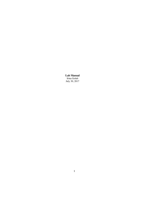 Lab Manual 2 C