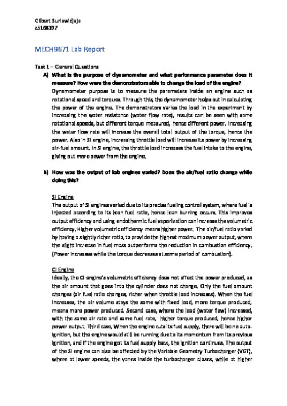 Gilbert Suriawidjaja z5168397 MECH9671 Lab Report