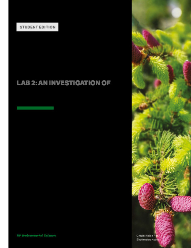 ap-environmental-science LAB 2: AN INVESTIGATION OF Species Diversity