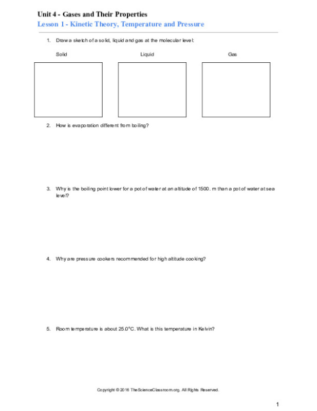 4 Worksheet Bundlef or Chemistry Unit States of Matter and Gas Laws-1.