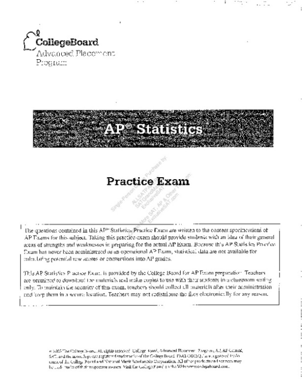 AP Practice Exam.