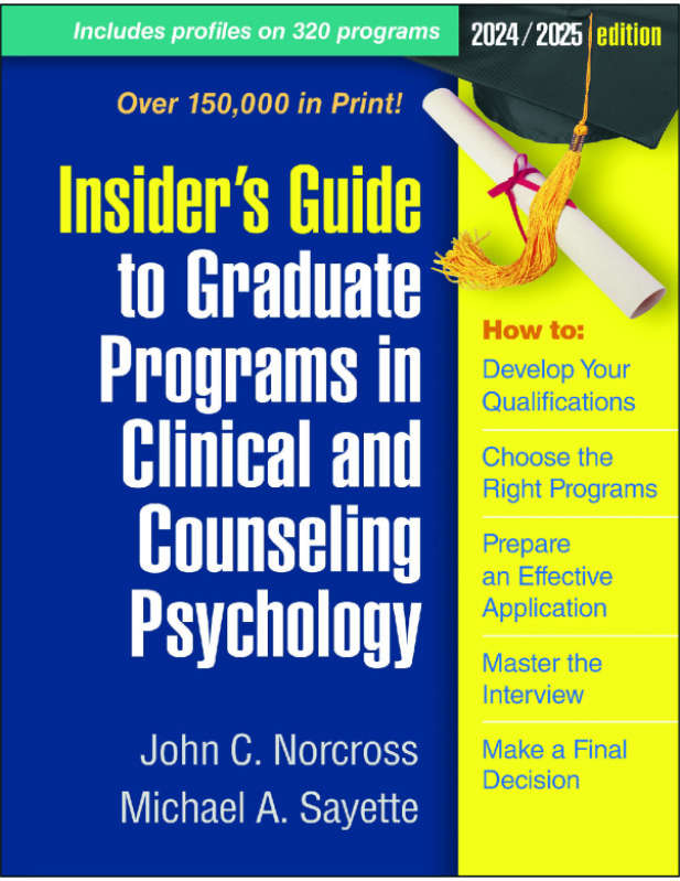 eBook [PDF] Insider's Guide to Graduate Programs in Clinical and ...