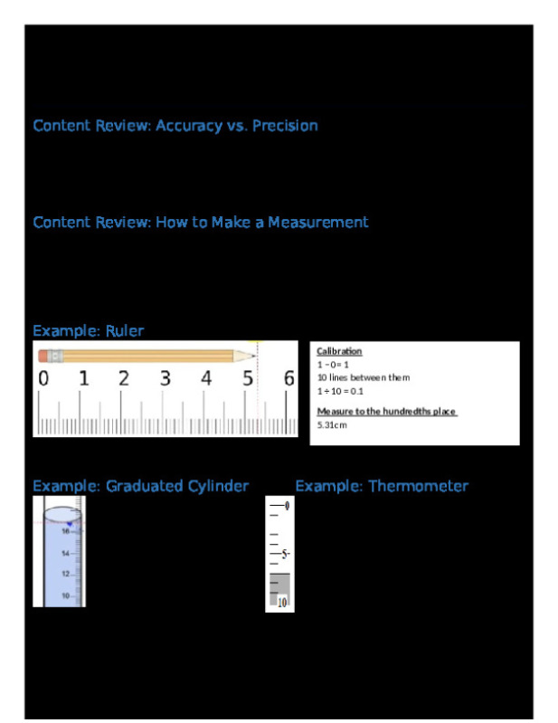 Extra Practice: Accurate & Precise Measurements
