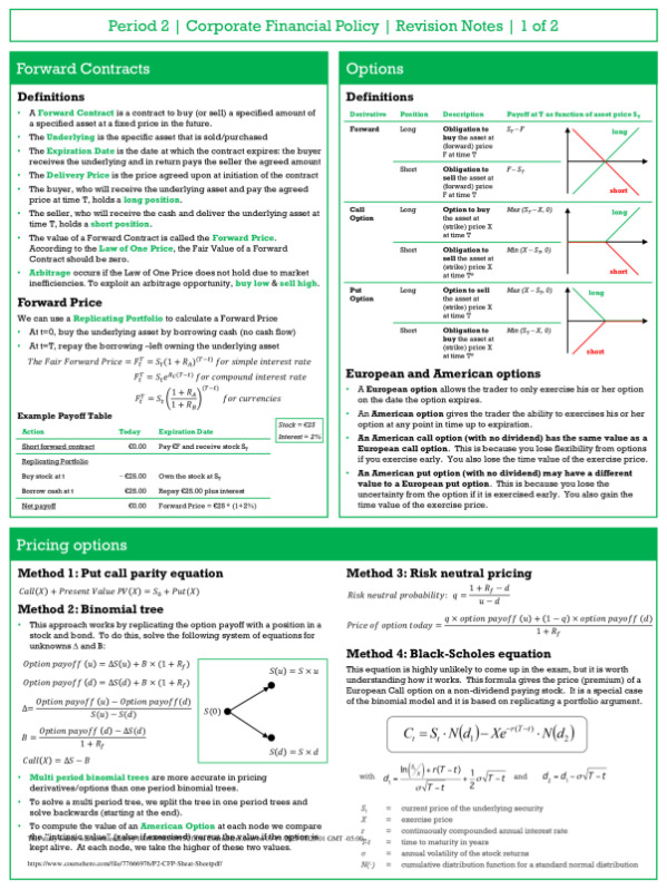P2 CFP Sheat Sheet